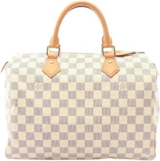 Louis Vuitton Sac &agrave; main Damier Azur Pre-owned - Femme - Pre-owned - Blanc - Taille: ONE Size