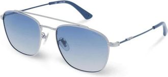Police Homme, Accessoires, Gris, Taille: ONE Size Lunettes de soleil en m&eacute;tal avec protection UV