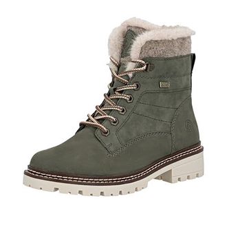 Remonte Femme D0b81 Bottes &agrave; Lacets, Vert, 40 EU