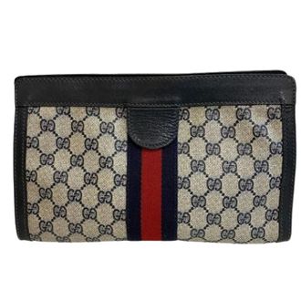 Gucci Pre-owned Vintage Clutch - Femme - Pre-owned - Bleu - Taille: ONE Size