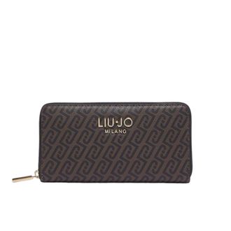 Liu Jo Gro&szlig;e Geldb&ouml;rse mit Monogramm-Pr&auml;gung - - Accessories - Damen - Braun - ONE SIZE
