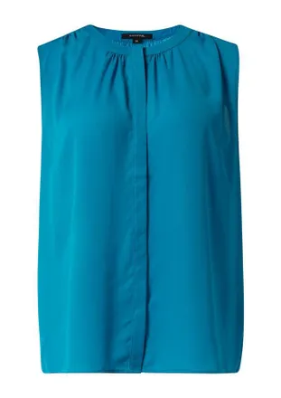 Comma Blusentop Bluse Flie&szlig;ende Chiffonbluse mit Knopfleiste