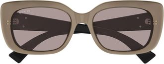 Gucci GG Muse Rechteckige Sonnenbrille - - Accessories - unisex - Beige - 55 MM