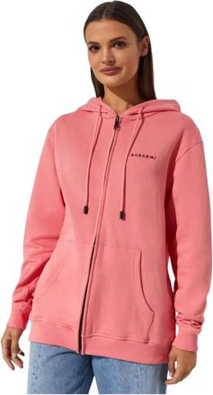 Buscemi Buscemi, Femme, Sweatshirts et sweats &agrave; capuche, Rose, Taille: 38 FR Logo SweaT-shirt
