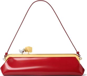 Jacquemus Femme, Sacs, Rouge, Taille: ONE Size The Salon Clutch