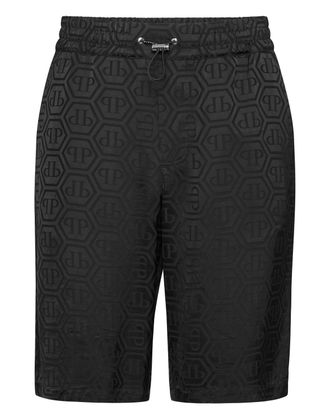Philipp Plein Silk Cool Kid Fit Shorts Monogram