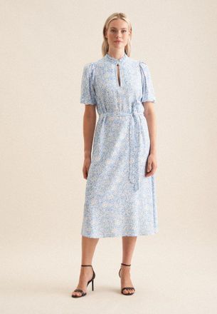 Seidensticker Sommerkleid Schwarze Rose 1/2 Rundhals Floral