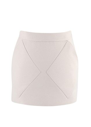 Balenciaga white wool mini skirt Size XS