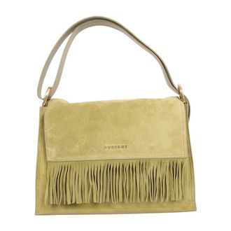 Orciani Femme, Sacs, Vert, Taille: ONE Size Sac Bandouli&egrave;re Pillow Naif &agrave; Franges