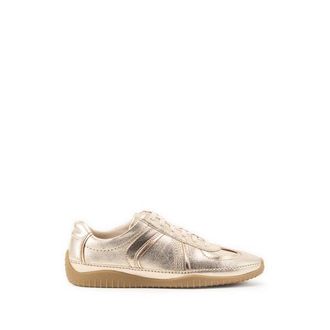 Clarks askets basses Meridor Lo en cuir m&eacute;tallis&eacute;