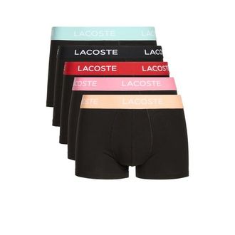 Lacoste Lot de 5 boxers en coton m&eacute;lang&eacute;
