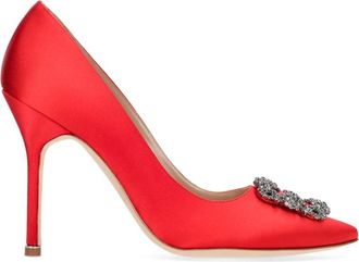 Manolo Blahnik Femme, Chaussures, Rouge, Taille: 37 EU Heels