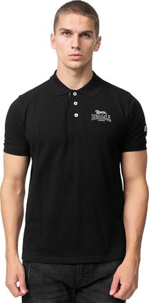 Lonsdale London BRUAN M&auml;nner Poloshirt schwarz S 100% Baumwolle Basics, Streetwear