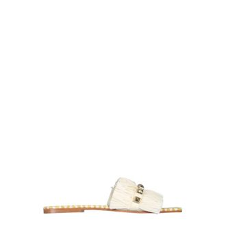 De Siena shoes Sandales &agrave; franges clout&eacute;es - Femme - Chaussures - Beige - Taille: 36 EU