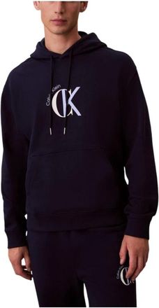 Calvin Klein Homme, Sweatshirts et sweats &agrave; capuche, Bleu, Taille: M 350 Terry Graph Sweat &agrave; capuche