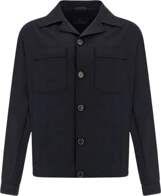 Paul & Shark Homme, Vestes, Bleu, Taille: L Surchemise avec poches