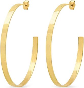 Jennifer Meyer 18kt flache Gelbgoldohrringe