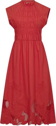 Mos Mosh MOS Mosh, Femme, Robes, Rouge, Taille: 38 FR Midi Dress