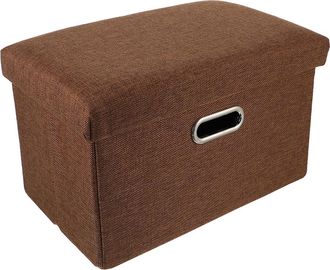 Artibetter Multifunktionaler Aufbewahrungs hocker mit Stabiler Sitzfläche Praktischer Stauraumbox für Kleidung und Haushalt Klappbar Einfache Handhabung Geeignet