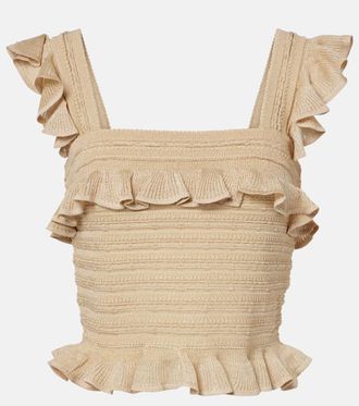 Zimmermann Top en dentelle lamée