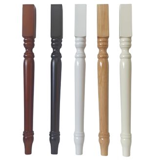 Generic Unbehandelte ESS Tischkufen Im Landhausstil - Ersatzbeine F&uuml;r K&uuml;cheninseln - 4er-Set DIY-Kaffeetisch- Und Stuhlbeine(Schwarz,75cm/29.5in)