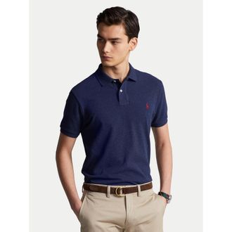 Polo Ralph Lauren Poloshirt 710680784292 Dunkelblau Custom Slim Fit