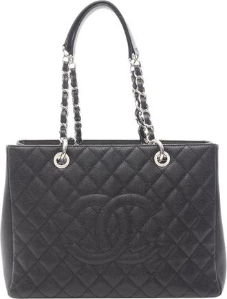 Chanel sac cabas Caviar Grand Shopping (2014) - Noir