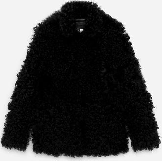 Arket Shearling-Jacke -Schwarz