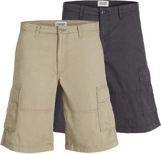 Jack & Jones Short cargo - Beige-Blanc