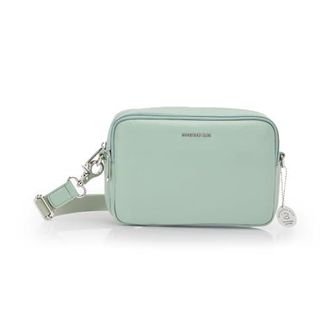 Mandarina Duck Mellow Leather Camera Case pour femme, Iceberg Green