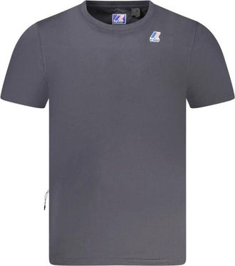 K-Way Homme, Tops, Gris, Taille: XL Logo Cotton T-shirt