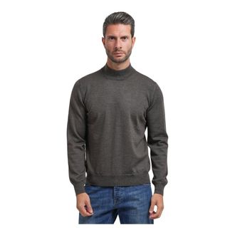 Gran Sasso Mock-Neck-Pullover - - Knitwear - Herren - Grau - M