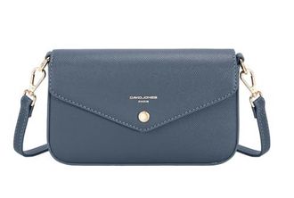 David Jones Paris - Pochette Femme - Sac port&eacute; travers - Similicuir - Taille Petite - Accesoire Pratique - Evenement Soir&eacute;e Sortir Ville Mode Tendance L&eacute;g&egrave;re Band