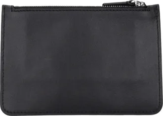Courr&egrave;ges Leather Coin Purse - Black