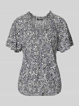 Zero Blusenshirt aus Viskose im Allover-Look