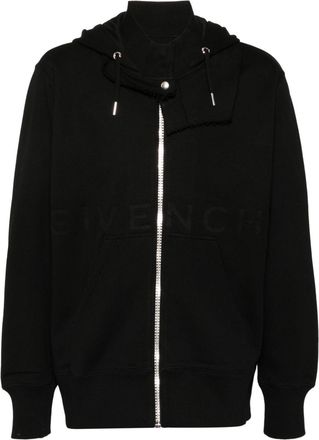 Givenchy Kapuzenjacke mit Reißverschlussdetail - Schwarz