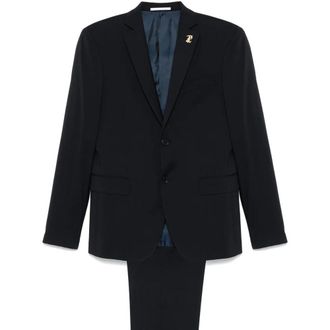 Pal Zileri Homme, Costumes, Bleu, Taille: M Brooch Detail Suit