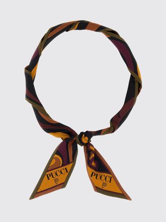 Pucci Seidentwill-Bandeau mit abstraktem Druck und Logo