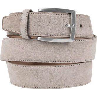 Suitable Ceinture Su&egrave;de Blanc Beige