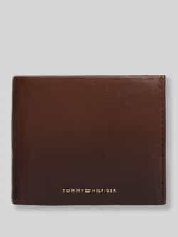 Tommy Hilfiger Portemonnaie aus echtem Leder mit Logo-Tape
