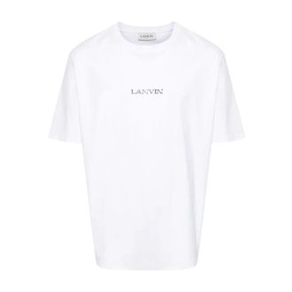 Lanvin Optic White Tee - - Tops - Herren - Wei&szlig; - L