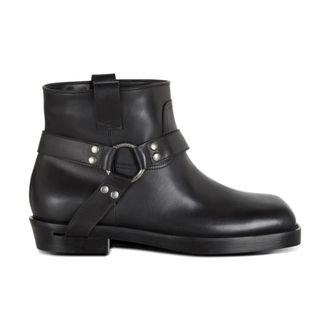 Balmain Biker-Stiefeletten aus Kalbsleder - - Shoes - Herren - Schwarzk - 42 EU