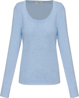 American Vintage Femme, Tops, Bleu, Taille: 42 FR Sonoma Long Sleeve Top
