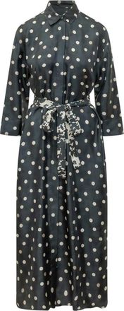 Max Mara Femme, Robes, Bleu, Taille: 40 FR Leva Shirt Dress