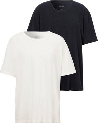 BOSS Rundhalsshirt B-TShirtRN 2P Comfor (Packung, 2-tlg., 2er-Pack) mit tonalen Logo