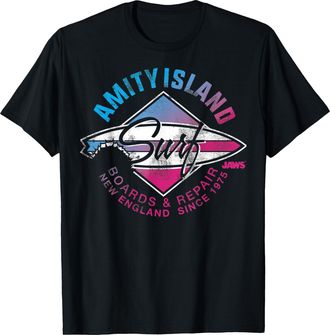 Jaws Amity Island New England Surf Shop Since 1975 Gradient T-Shirt