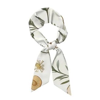 Generic &Eacute;charpe champignon pour femme - &Eacute;charpe tour de cou pour sacs &agrave; main, fleurs et feuilles - En satin de soie - Pour le sport, le yoga et le visage