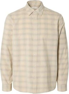 Selected Chemise col classique &agrave; carreaux en coton