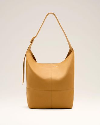 Ami Sac Porte Crois&eacute; Etienne Jaune en Cuir De Taurillon Miel - TU - Unisex