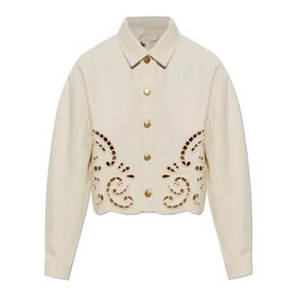 Ulla Johnson Bobbi Denim Jacket - - Jackets - Damen - Beige - L